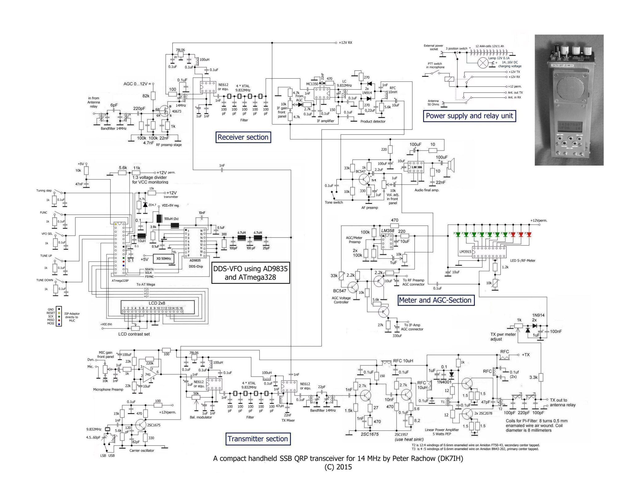 Update: Software for DDS-controlled QRP SSB handheld transceiver ...