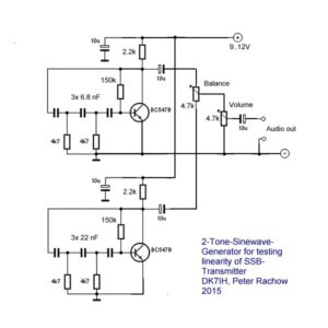 A simple 2-tone-generator for testing the linearity of SSB transmitters ...
