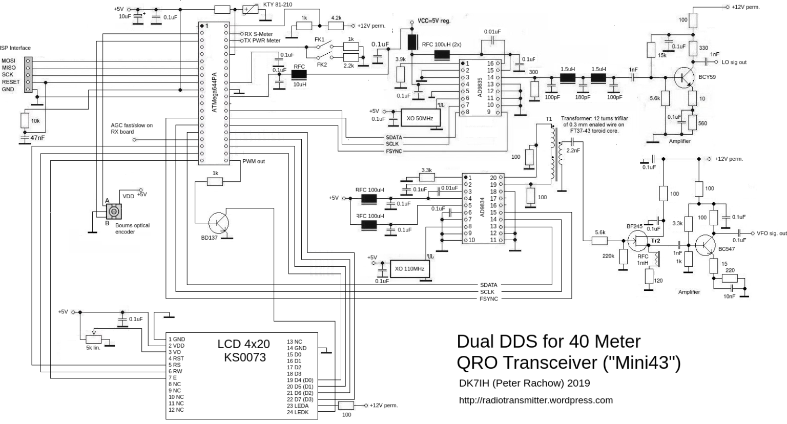 SSB Transceiver, 7MHz, 50 Watts, with Dual-DDS-System – DK7IH