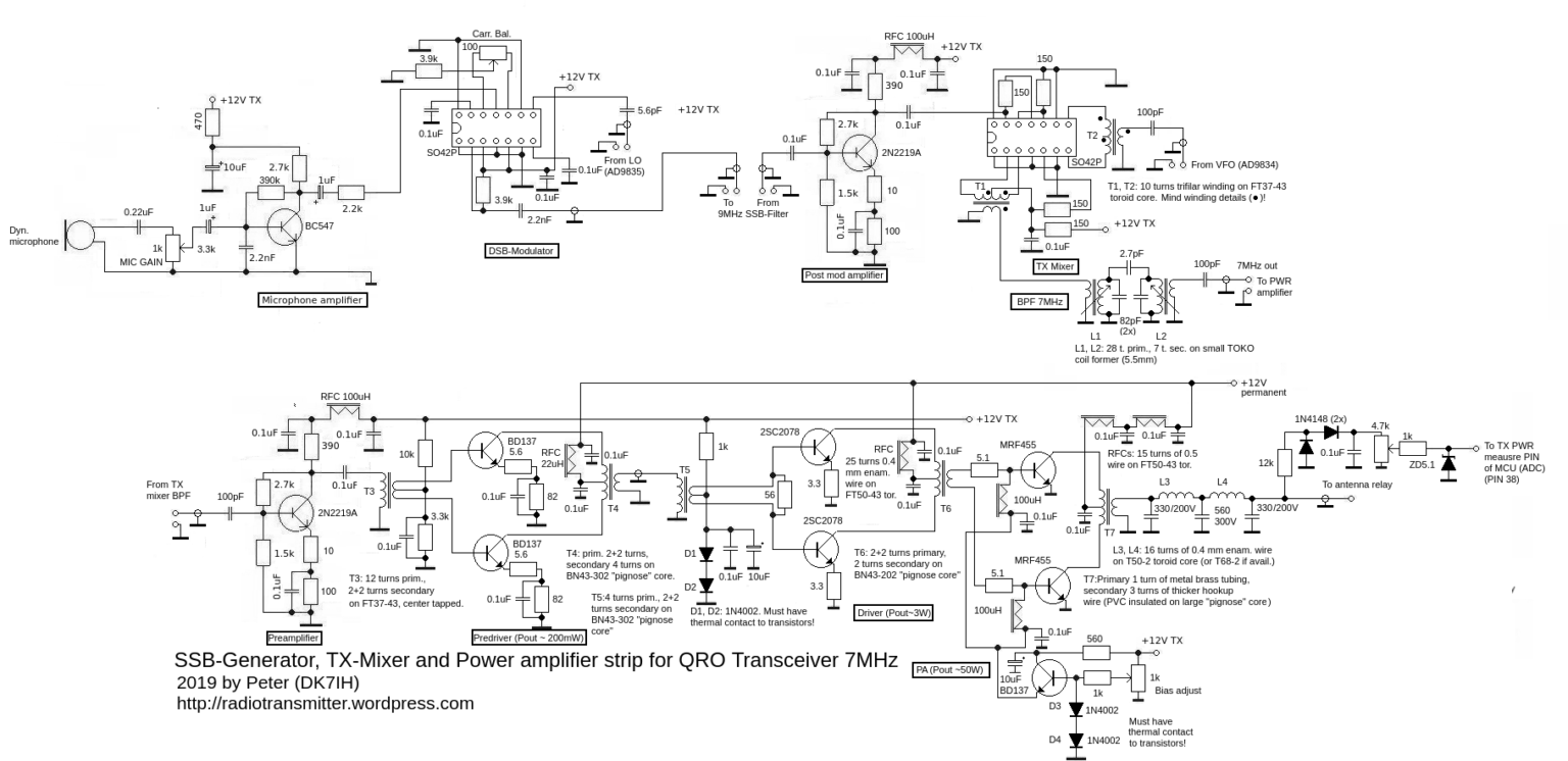 SSB Transceiver, 7MHz, 50 Watts, with Dual-DDS-System – DK7IH